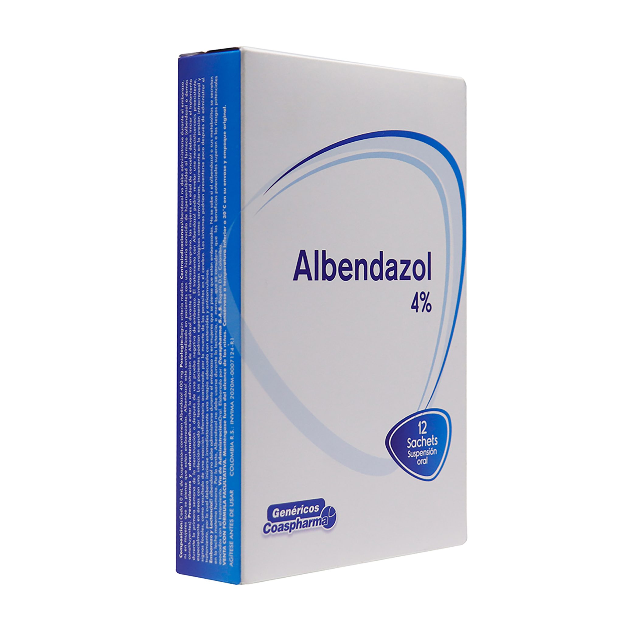 ALBENDAZOL 4% SUSPENSIÓN - SACHETS - Laboratorios