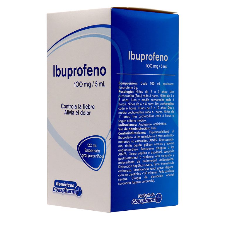 IBUPROFENO 100 mg/5mL SUSPENSIÓN - Laboratorios