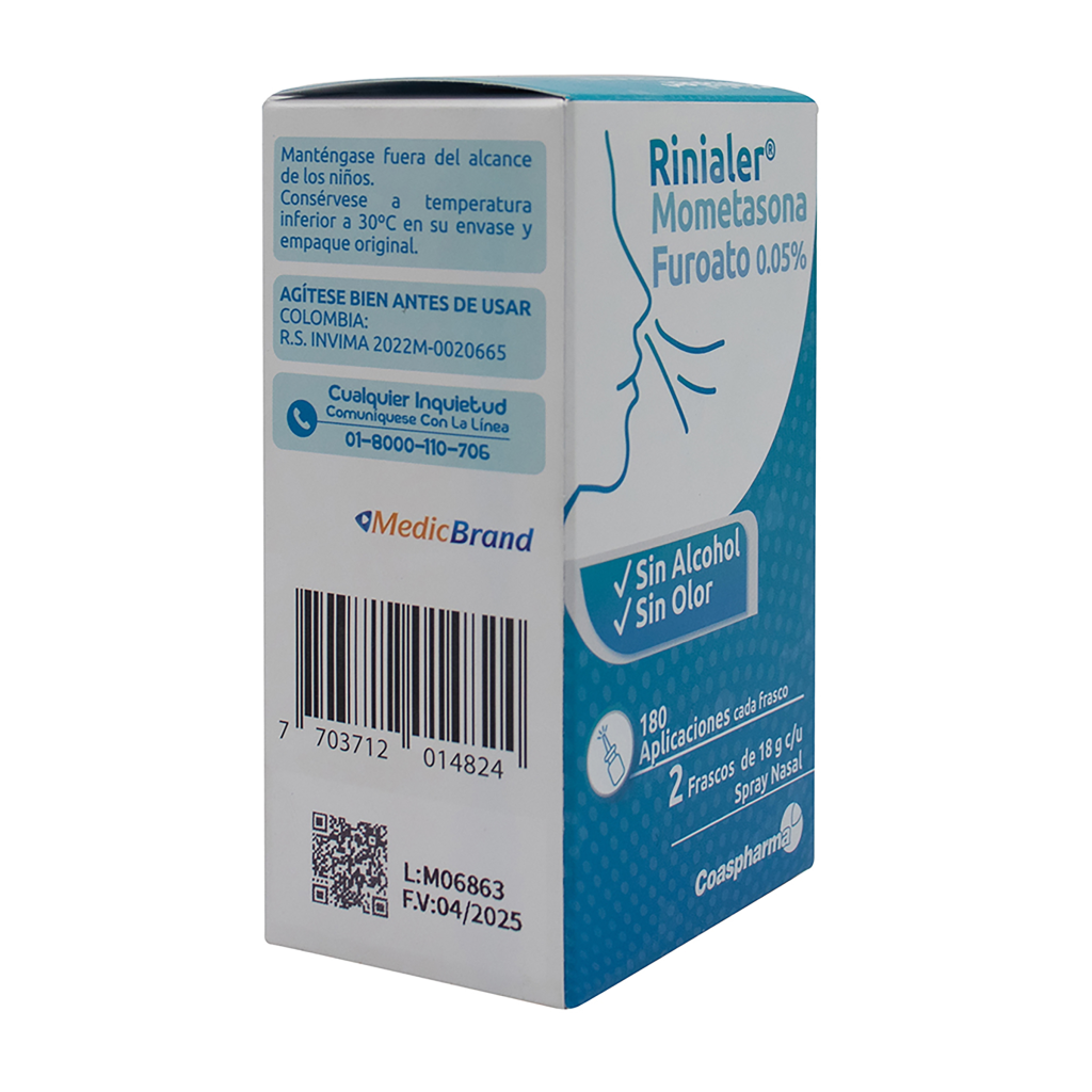 RINIALER SPRAY NASAL x 2 FRASCO - Laboratorios